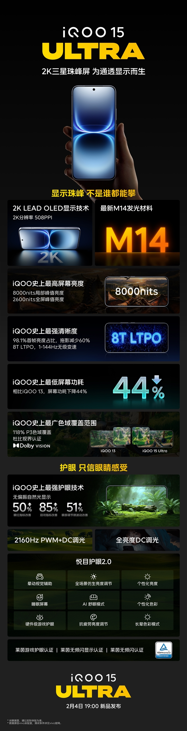 iQOO 15 Ultra officially announced to feature a 2K Samsung Everest ...